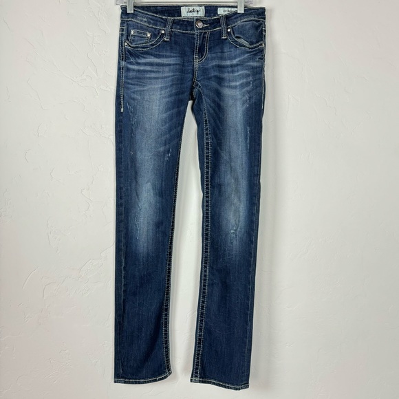 Daytrip | Jeans | Bke Buckle Daytrip Jeans Leo Straight Denim Dark Wash ...
